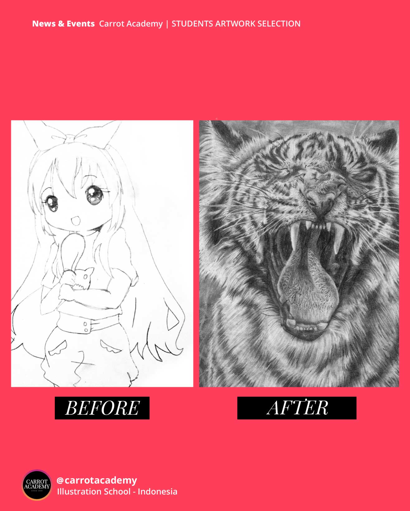 CARROT ACADEMY STUDENTS ARTWORK SELECTION SEPTEMBER 2023 - Carrot Academy